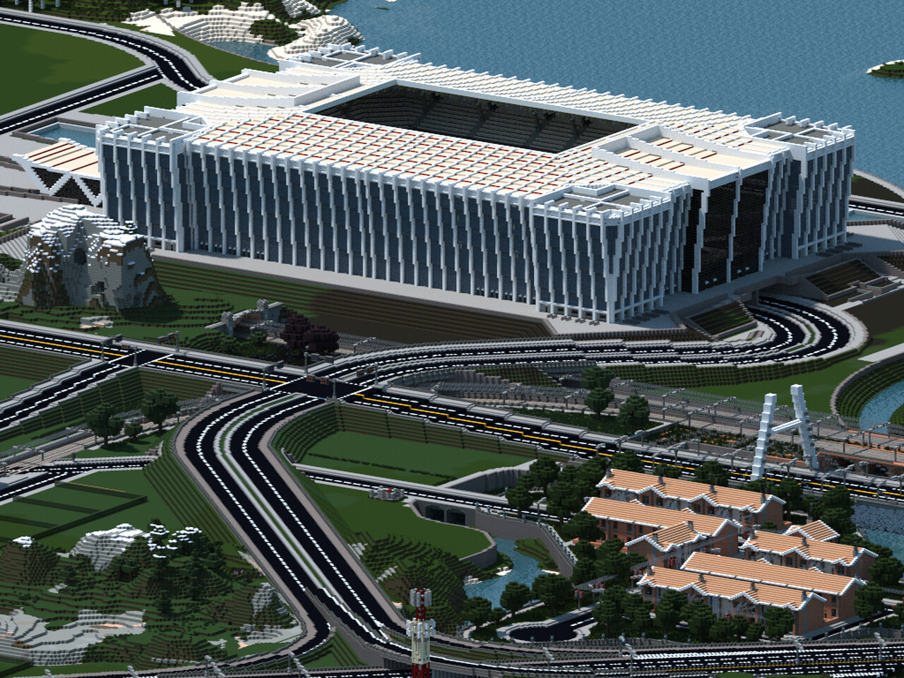 Omega Stadium | Mineopolis and the Countryside Minecraft Map