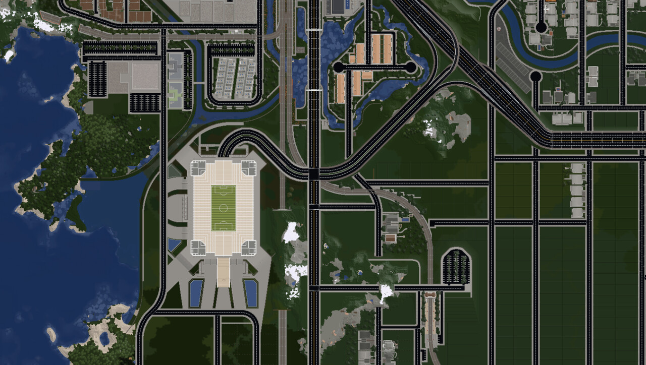 Omega Stadium | Mineopolis and the Countryside Minecraft Map