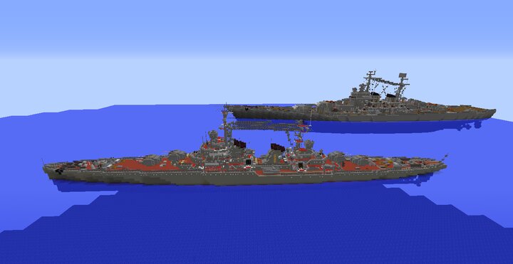 Project MLK 16 x 130 Light Cruiser Smolensk Minecraft Map