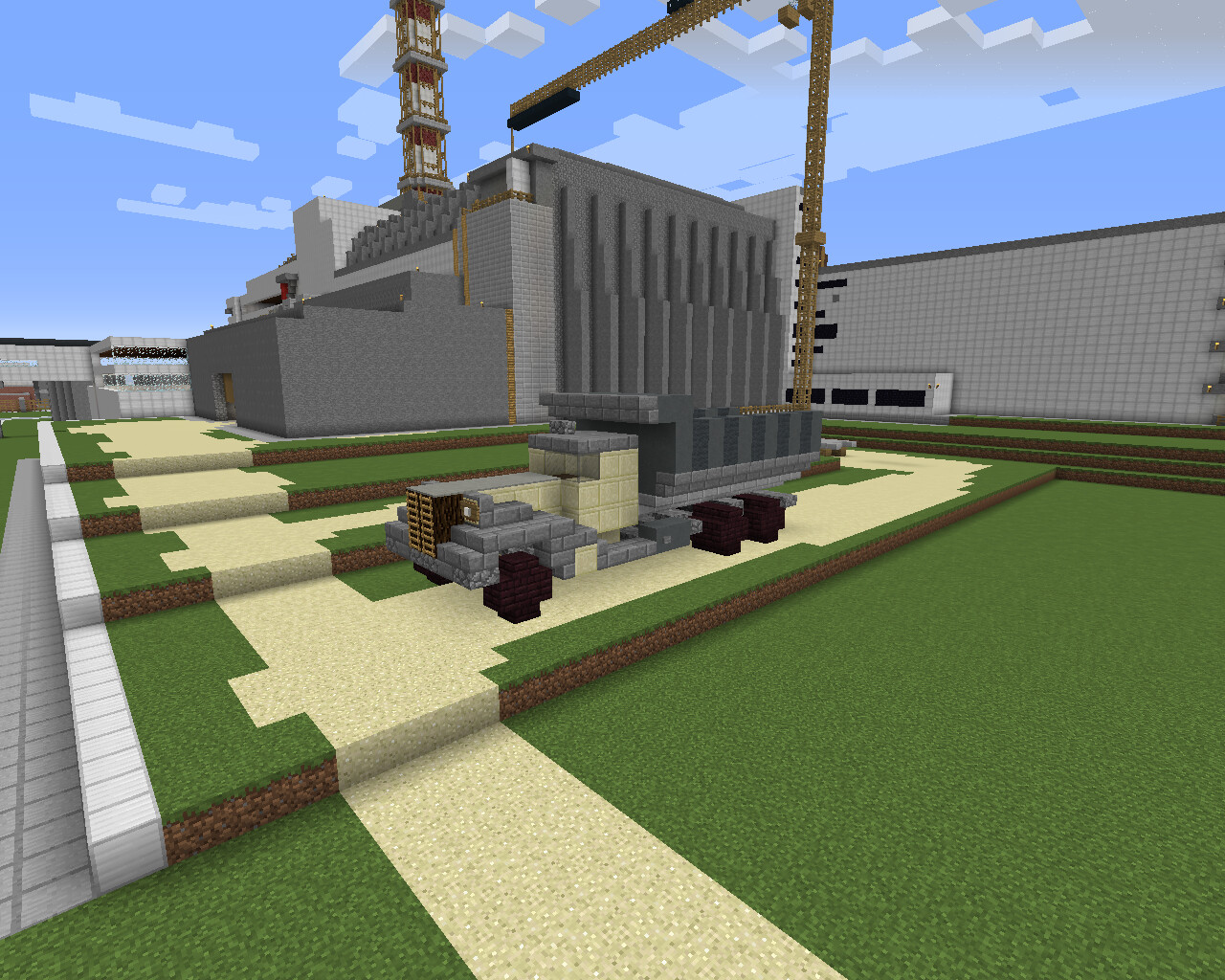 Soviet truck KrAZ-256b1-030 "Chernobyl" Minecraft Map