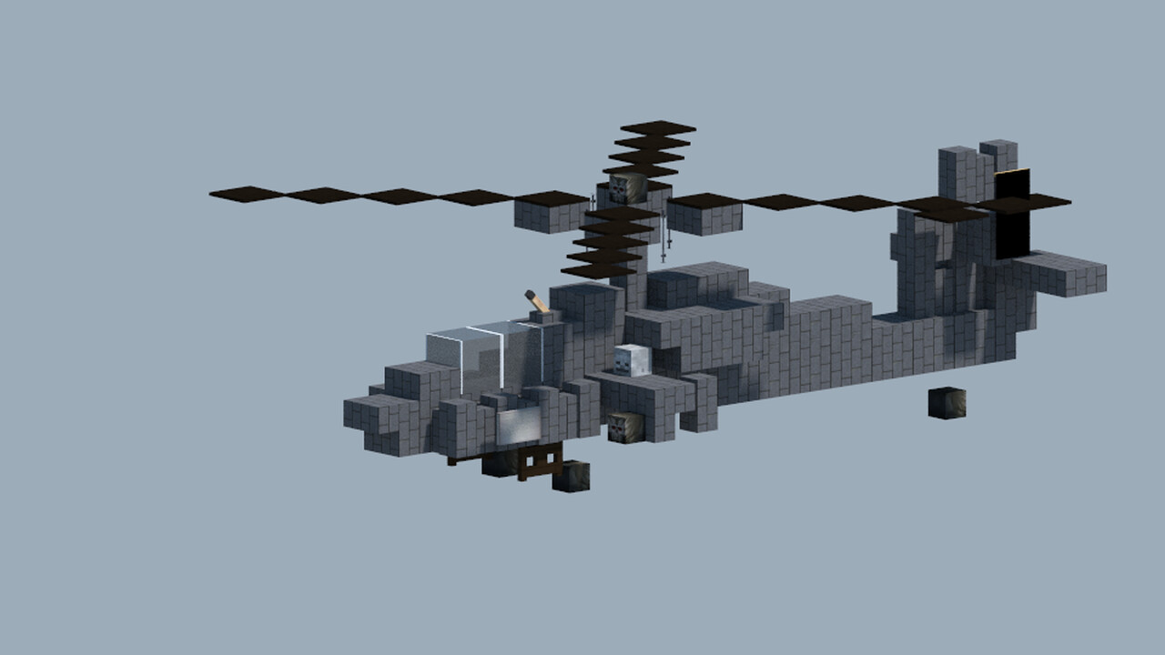Boeing ah-64 apache helicopter [With Download} Minecraft Map