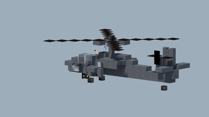 Boeing ah-64 apache helicopter [With Download} Minecraft Map