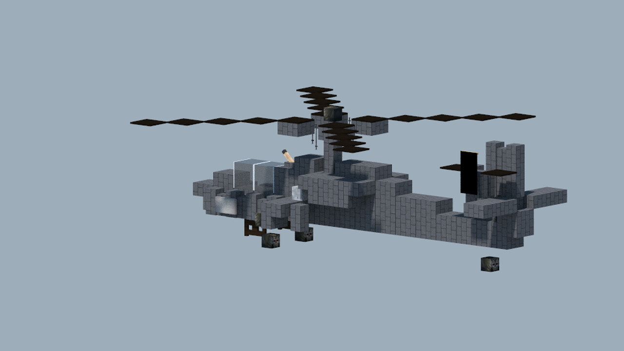 Boeing ah-64 apache helicopter [With Download} Minecraft Map