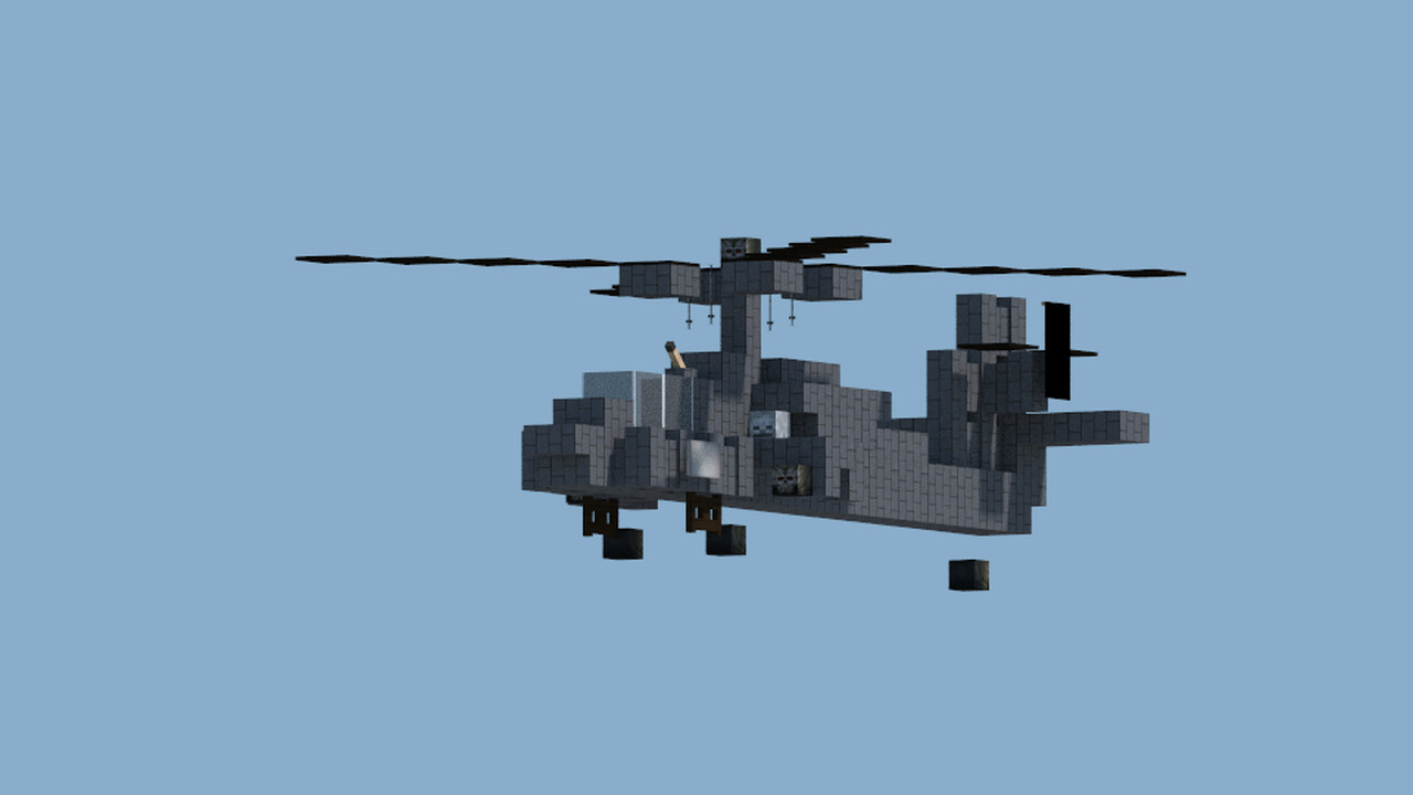 Boeing ah-64 apache helicopter [With Download} Minecraft Map
