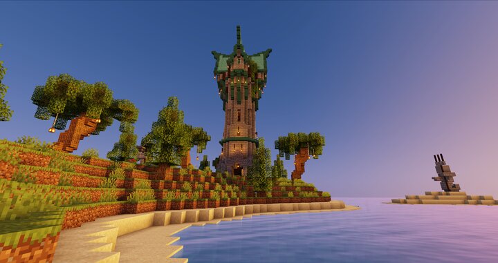Fantasy tower Minecraft Map