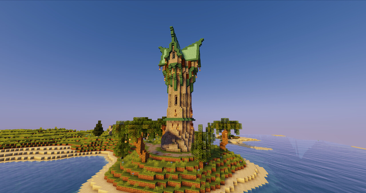 Fantasy tower Minecraft Map
