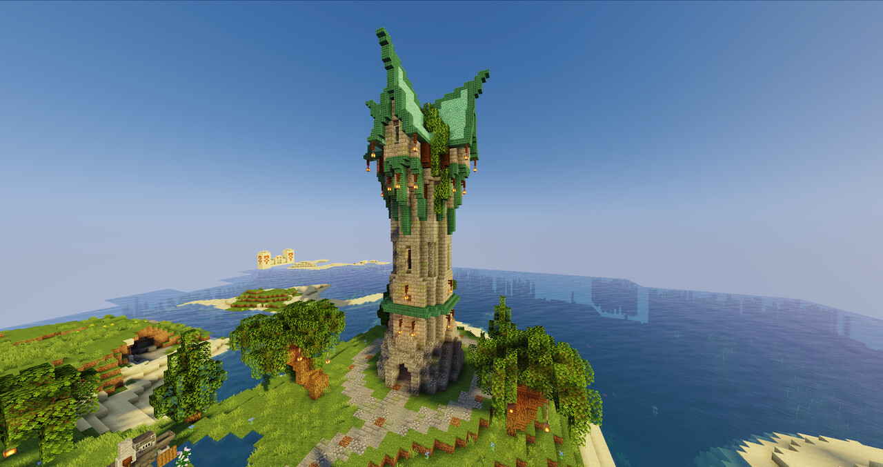 Fantasy tower Minecraft Map