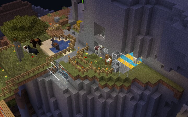 My first big project/House in the mountain Minecraft Map