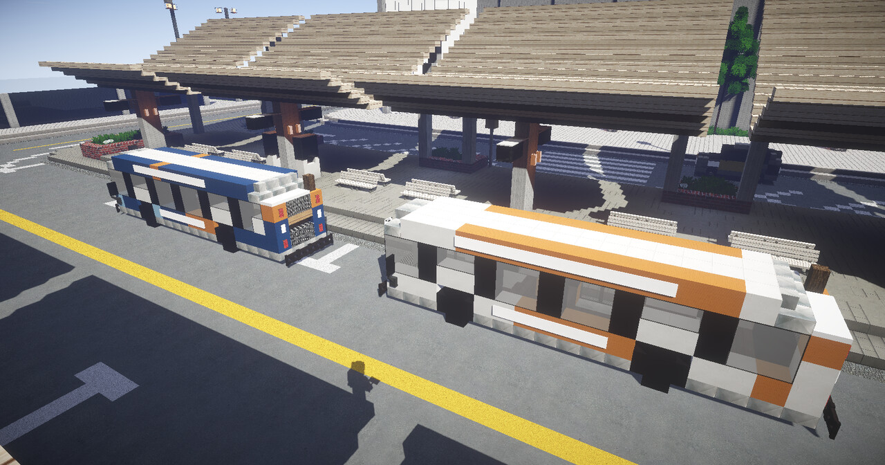 1.5:1 Scale GM New Look Bus, North American transit bus Minecraft Map
