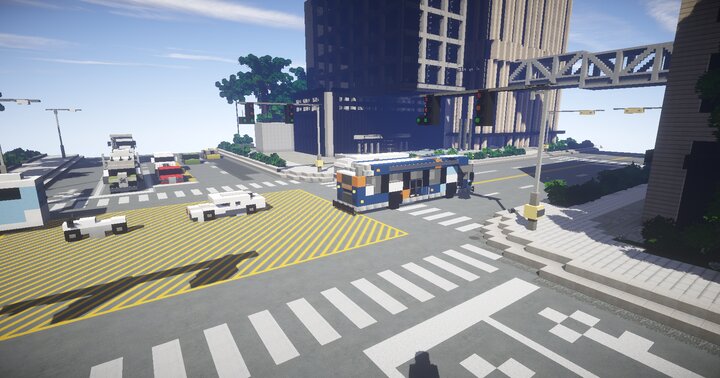 1.5:1 Scale GM New Look Bus, North American transit bus Minecraft Map
