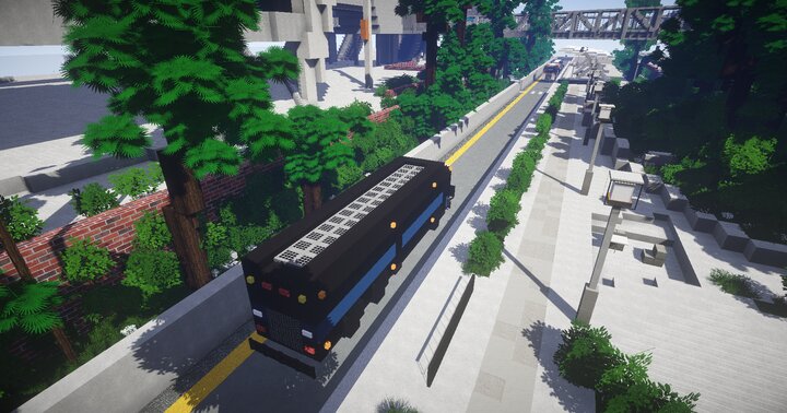 1.5:1 Scale GM New Look Bus, North American transit bus Minecraft Map