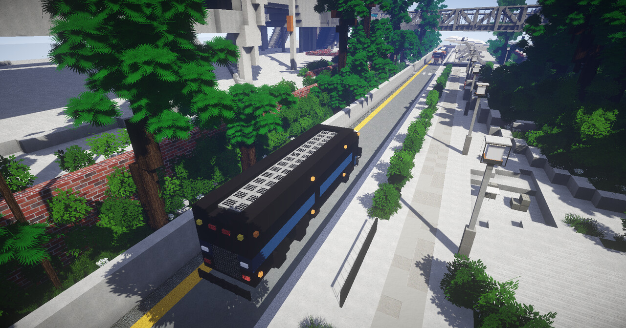 1.5:1 Scale GM New Look Bus, North American transit bus Minecraft Map