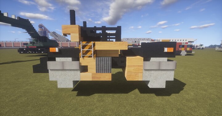 1.5:1 Scale Cat asphalt paver & Cat vibratory asphalt roller Minecraft Map