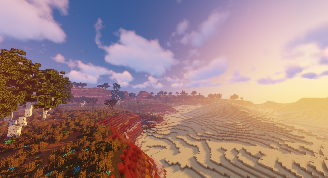 Wooded Badlands/Desert Minecraft Map