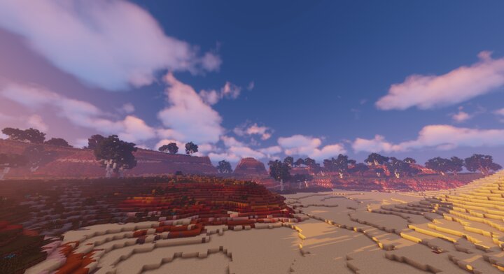 Wooded Badlands/Desert Minecraft Map