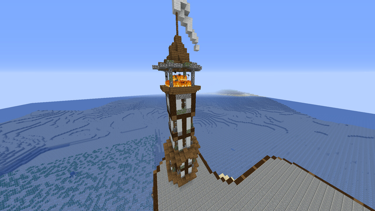 Medieval Lighthouse Schematic Minecraft Map