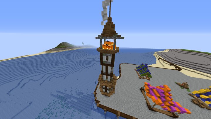 Medieval Lighthouse Schematic Minecraft Map