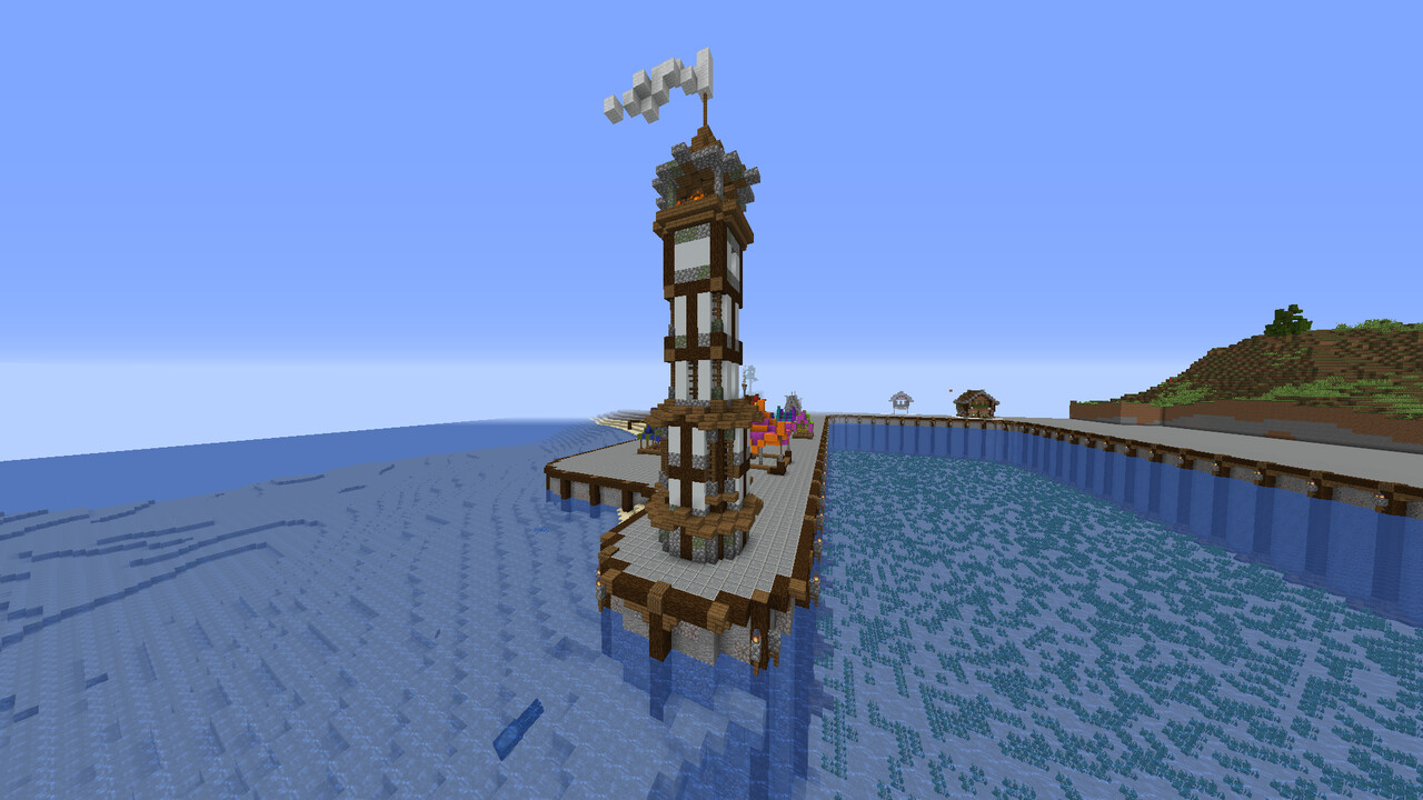 Medieval Lighthouse Schematic Minecraft Map