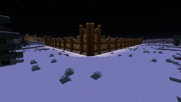 Snowy Town Minecraft Map