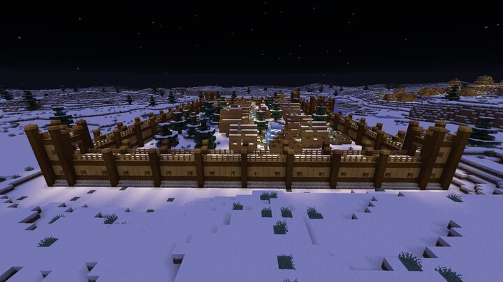 Snowy Town Minecraft Map