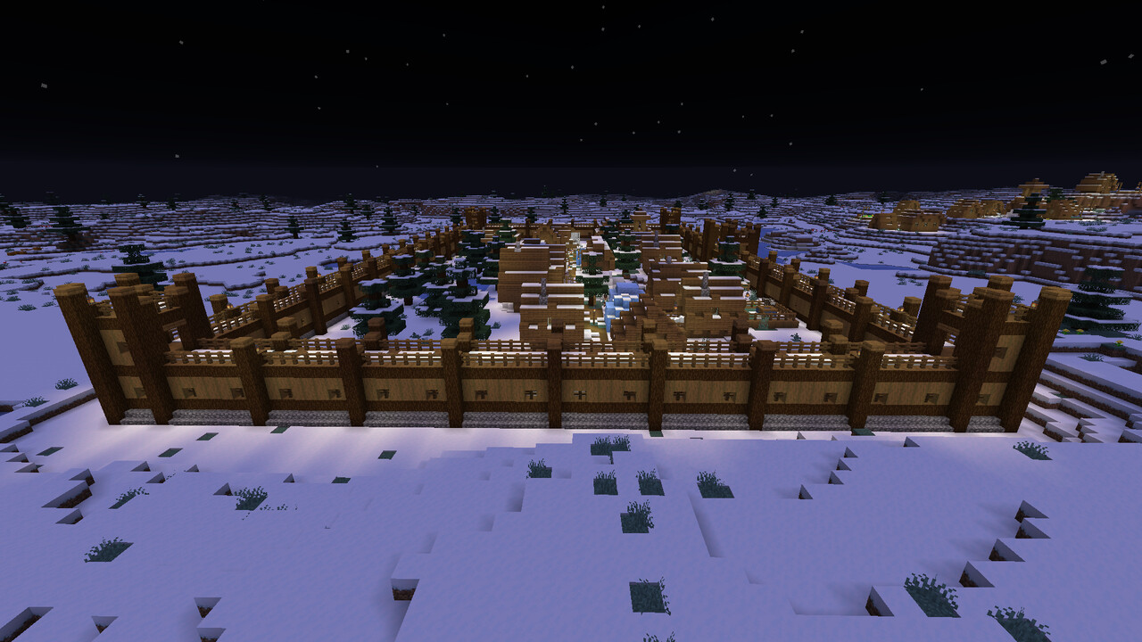 Snowy Town Minecraft Map