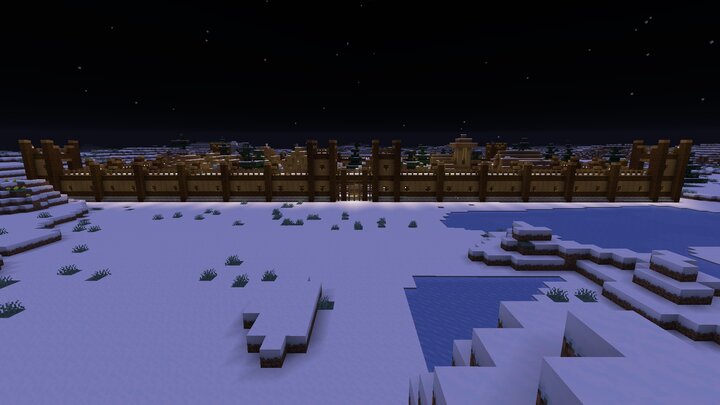 Snowy Town Minecraft Map