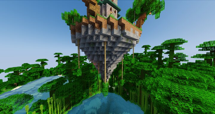 Fantasy tower on floating island Minecraft Map