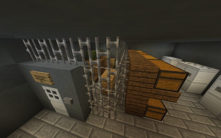 Secret Nuclear Bunker & Fallout Shelter Minecraft Map