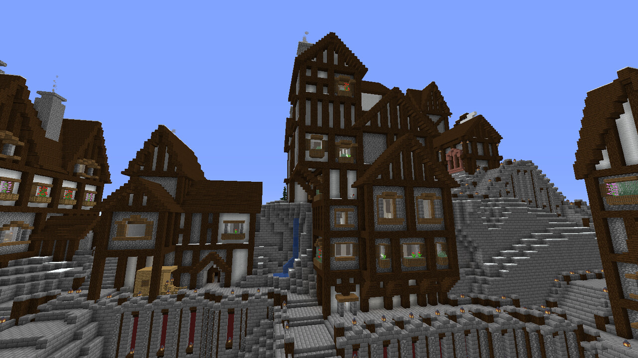 Medieval town Minecraft Map