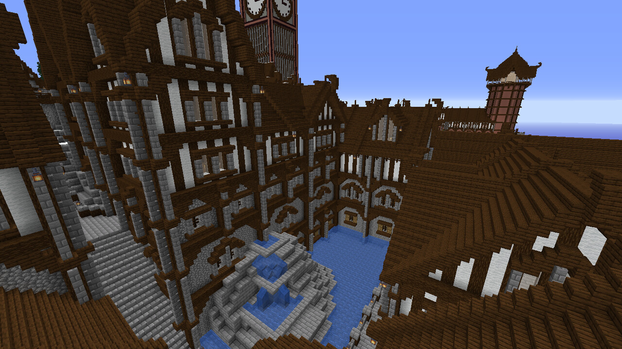 Medieval town Minecraft Map