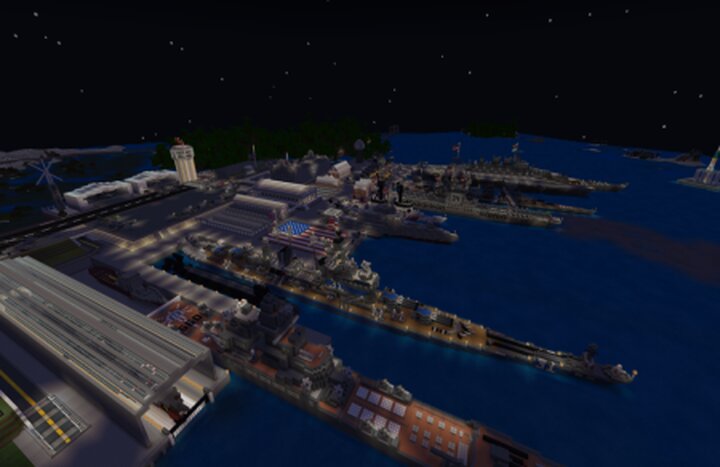 City/ navy base Minecraft Map