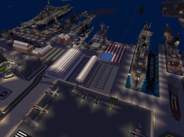 City/ navy base Minecraft Map