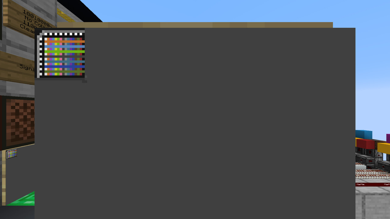 16 Colour Display 16x16 Minecraft Map