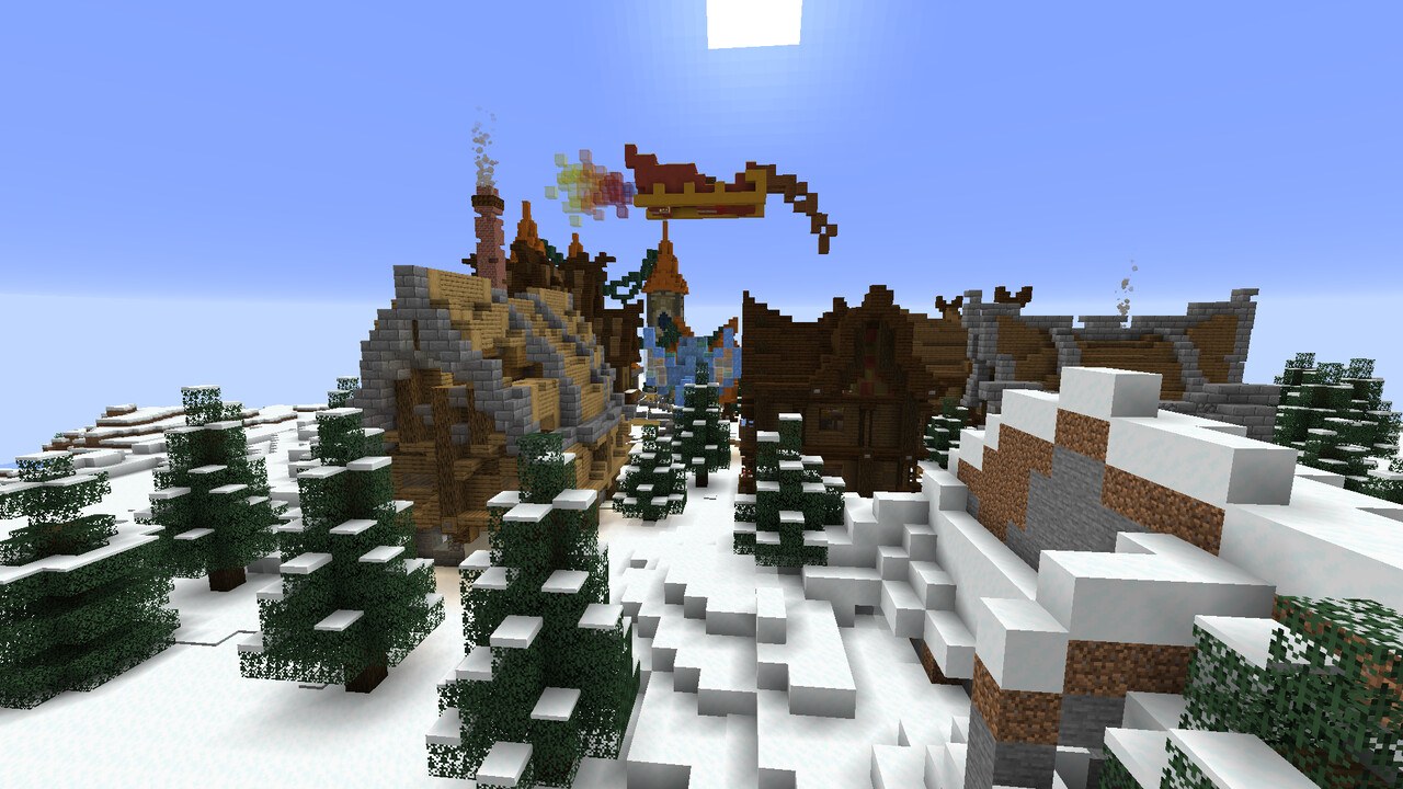 Winter Wonderland themed Survival spawn! Minecraft Map