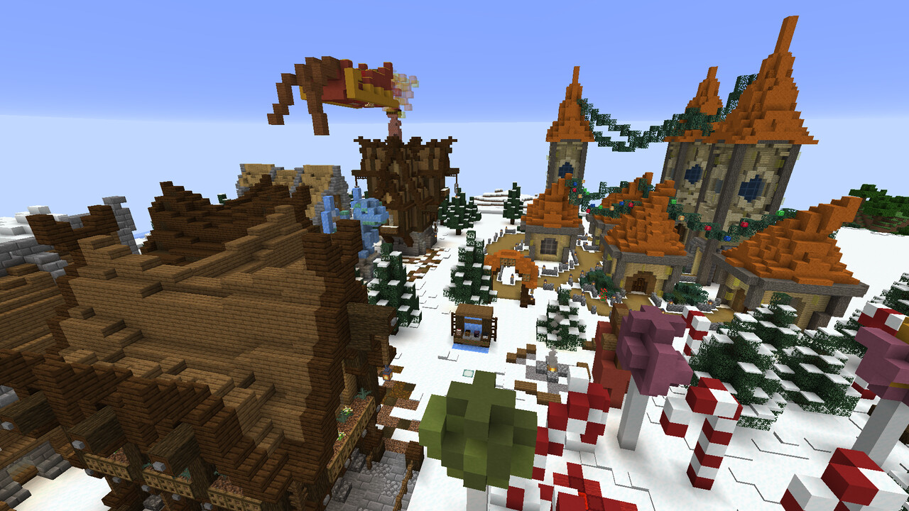 Winter Wonderland themed Survival spawn! Minecraft Map