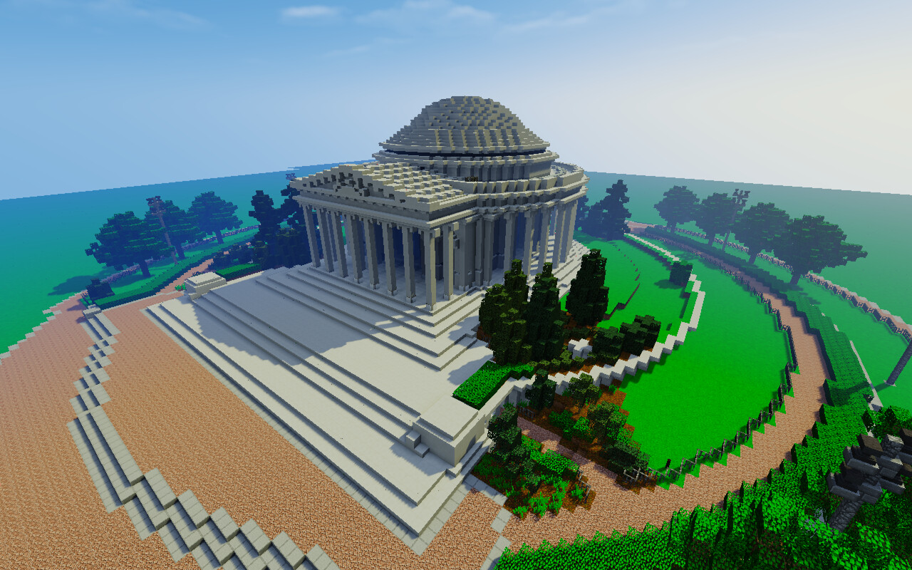 Jefferson Memorial, Washington DC Minecraft Map