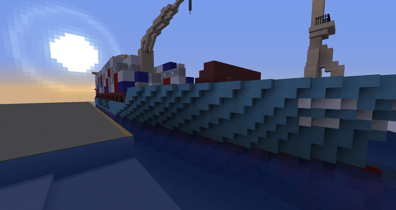Maersk MV Tyga 1:1 Scale Recreation Minecraft Map
