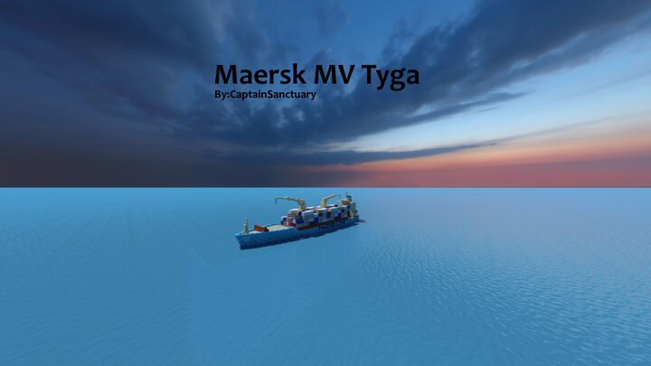 Maersk MV Tyga 1:1 Scale Recreation Minecraft Map