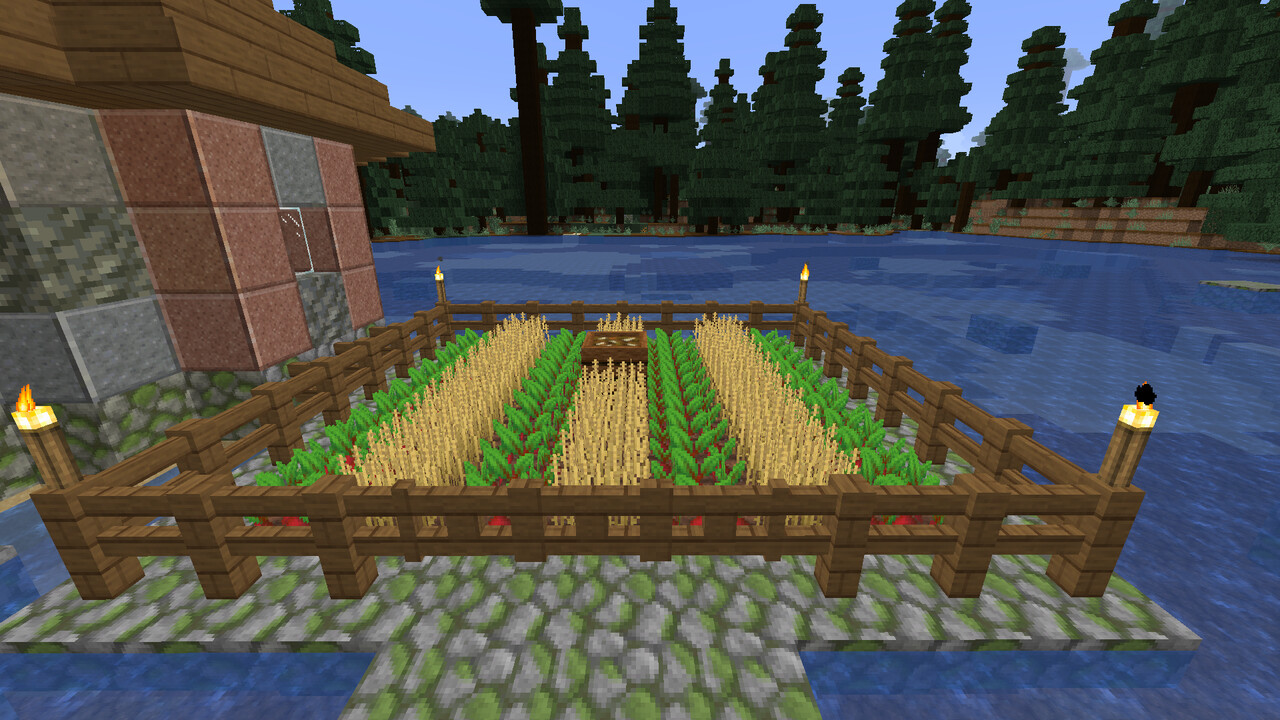 Cobble forest survivalspawn Minecraft Map