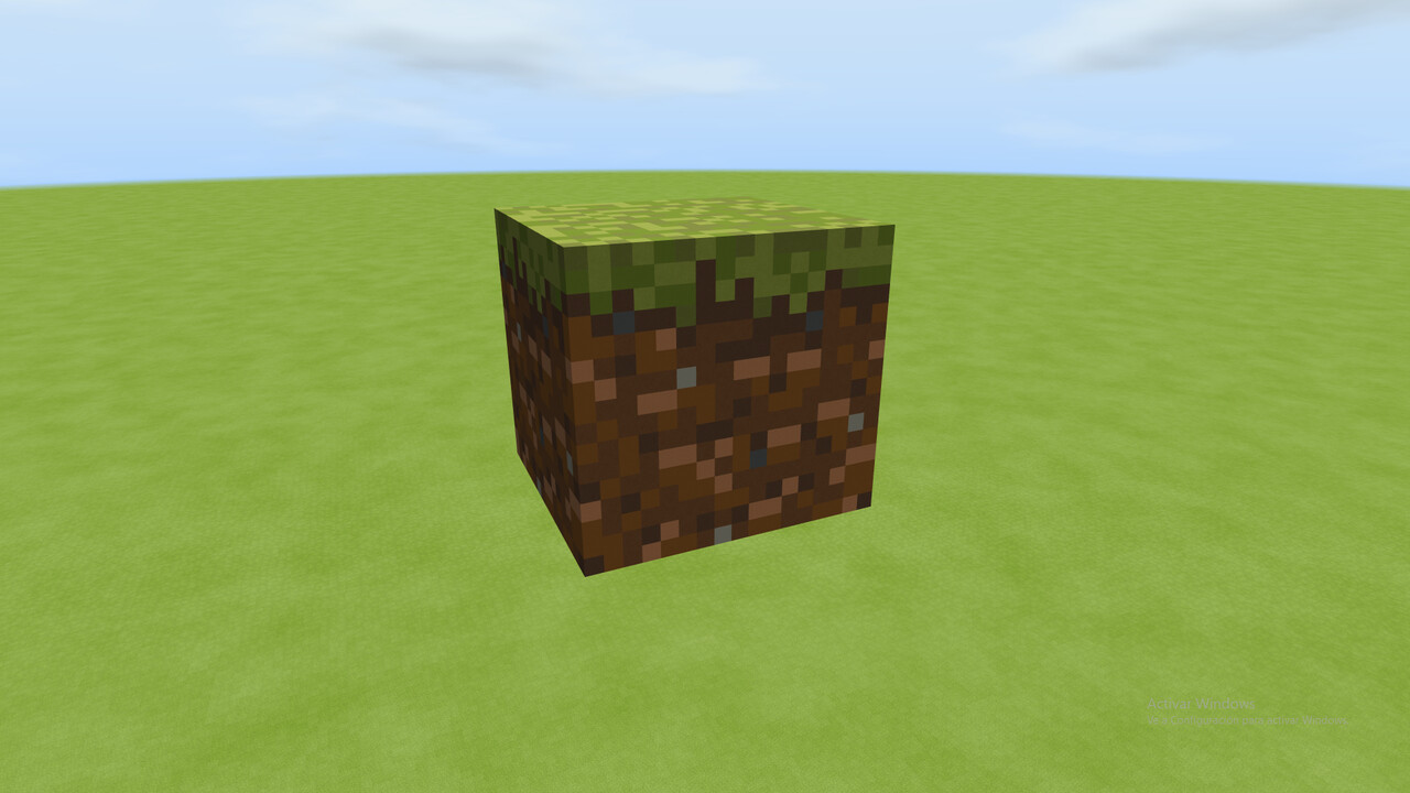 Grass Block 32x32 Bedrock Minecraft Map