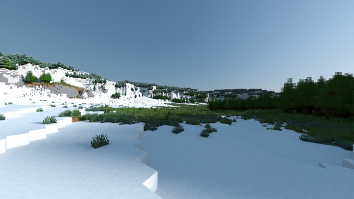 🌍 2k&4k Custom Winter Terrain - Bomrosion Minecraft Map