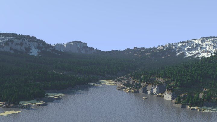 🌍 2k&4k Custom Winter Terrain - Bomrosion Minecraft Map