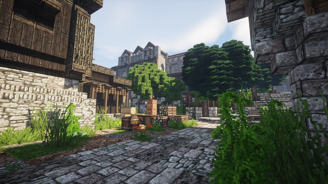 Medieval city Minecraft Map