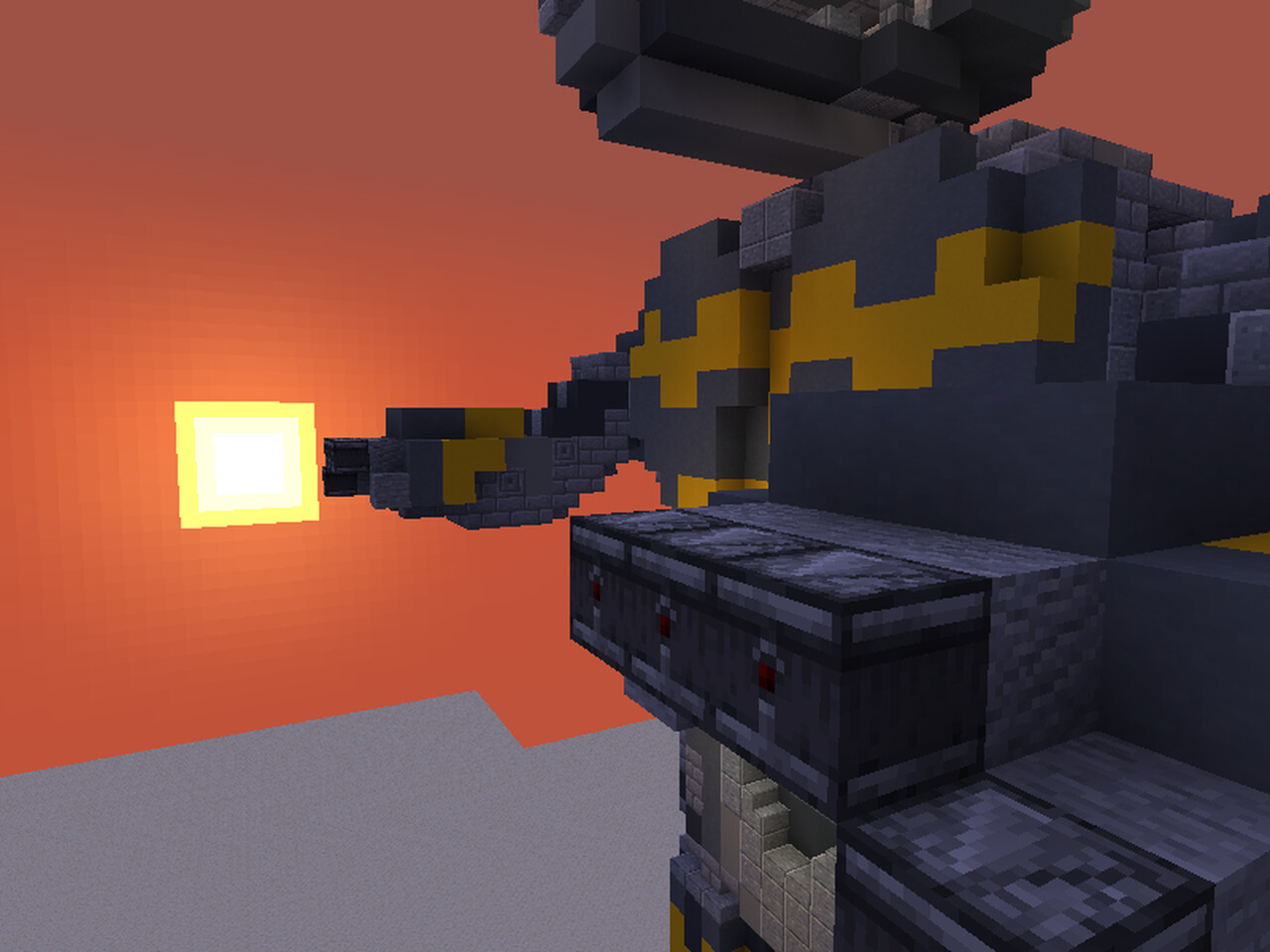 Construcción de Mechagodzilla Minecraft Map