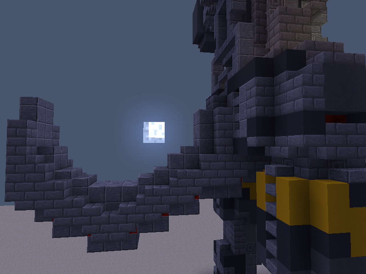 Construcción de Mechagodzilla Minecraft Map