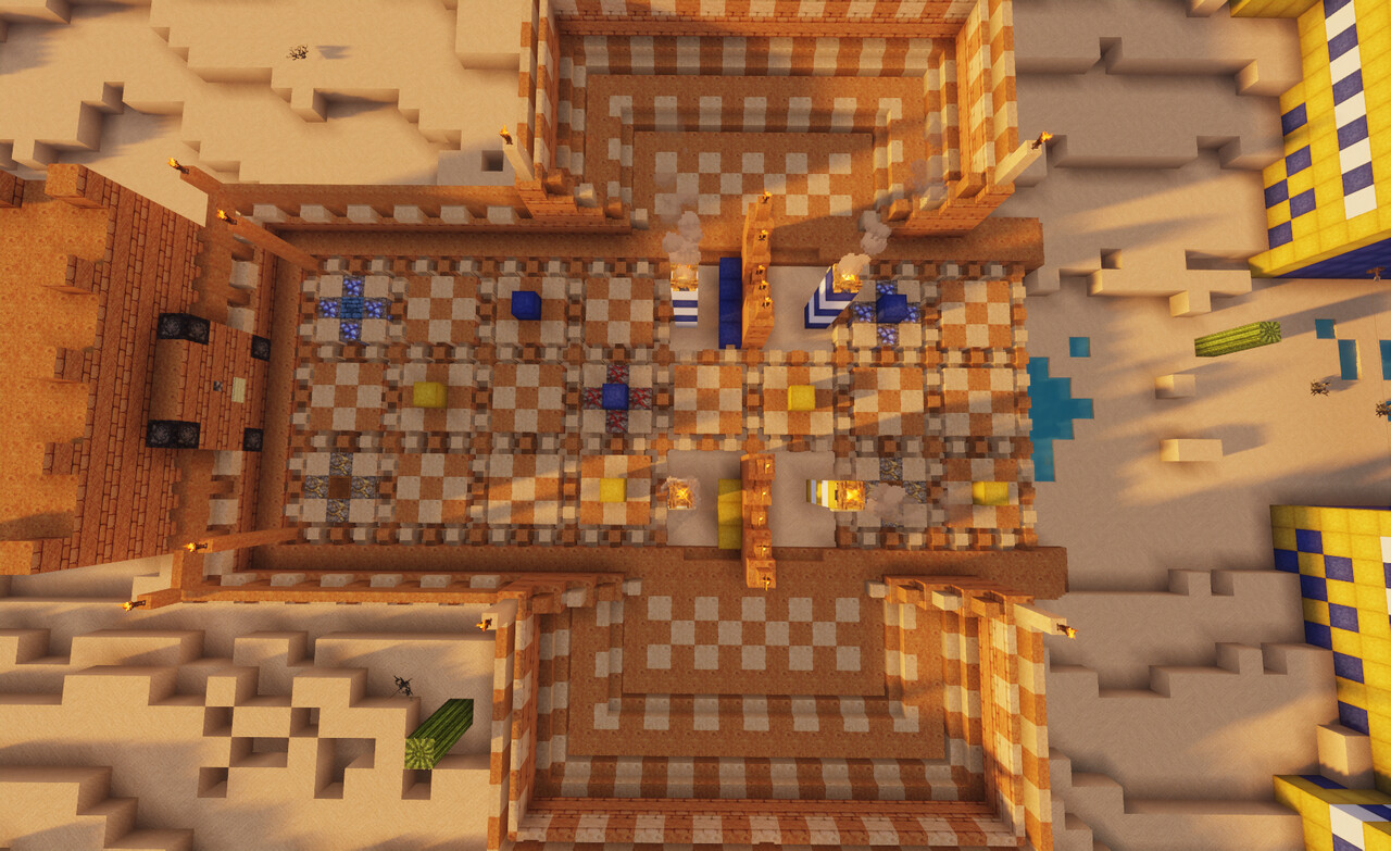 Ancient Board Game "Royal Game of Ur" with Redstone Dice Minecraft Map