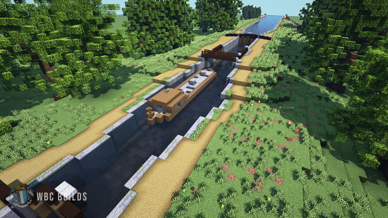 Minecraft Canal and Flight of Locks Minecraft Map