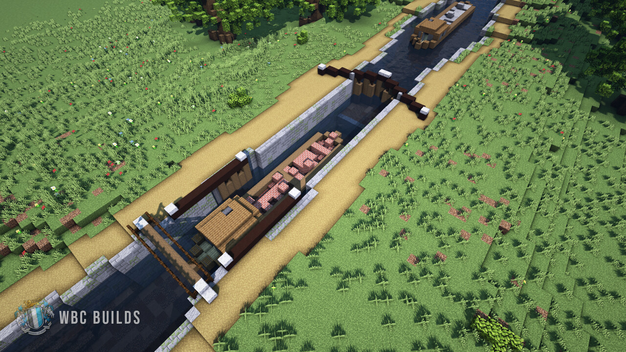 Minecraft Canal and Flight of Locks Minecraft Map