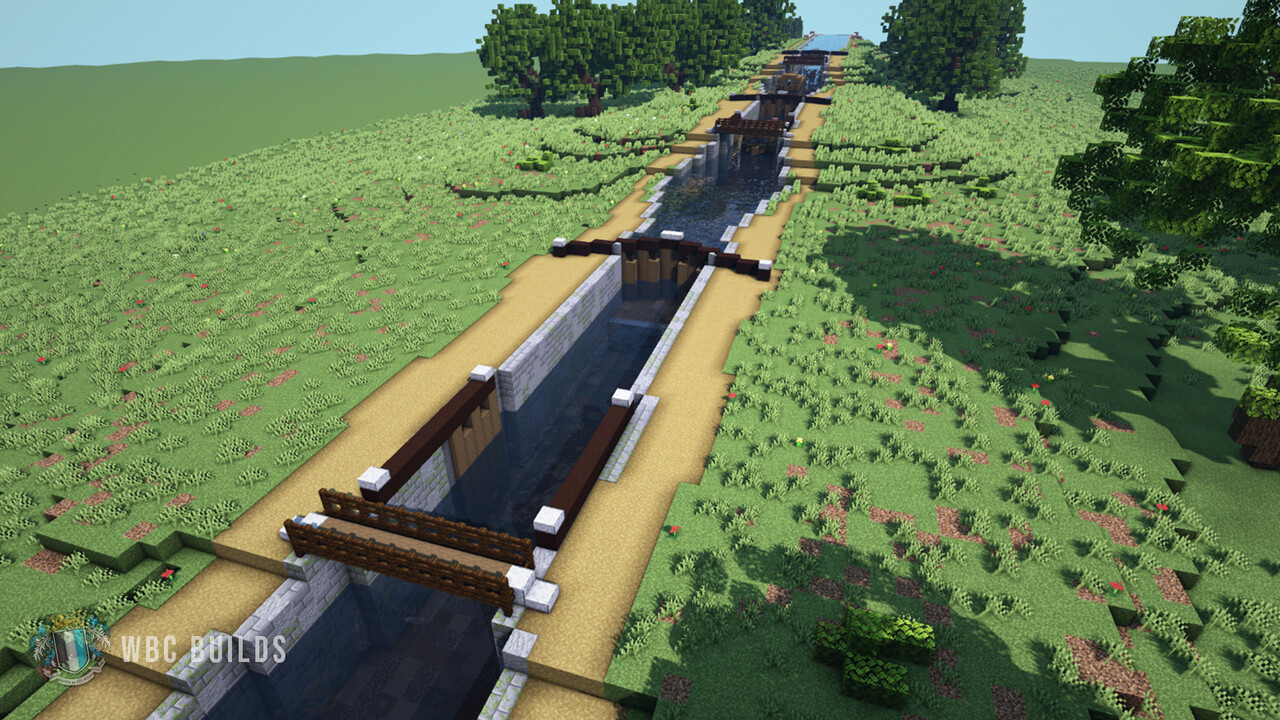 Minecraft Canal and Flight of Locks Minecraft Map