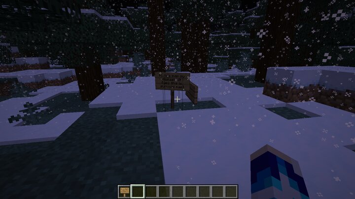 fully snowy survival map Minecraft Map